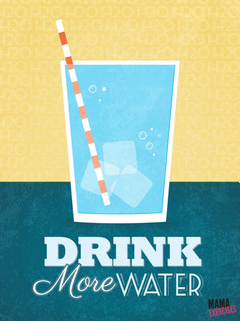 Free Drink More Water Motivational Printable - MamaExercises.com